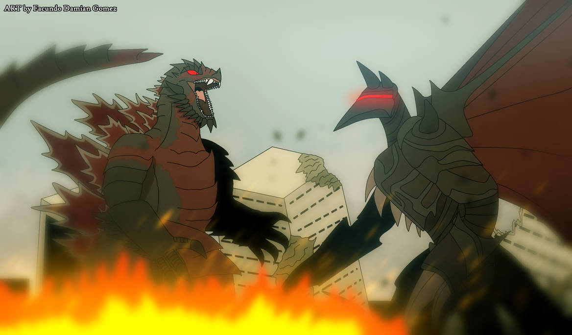 Godzilla Vs Gigan By Tyrannoraptor Rex On Deviantart
