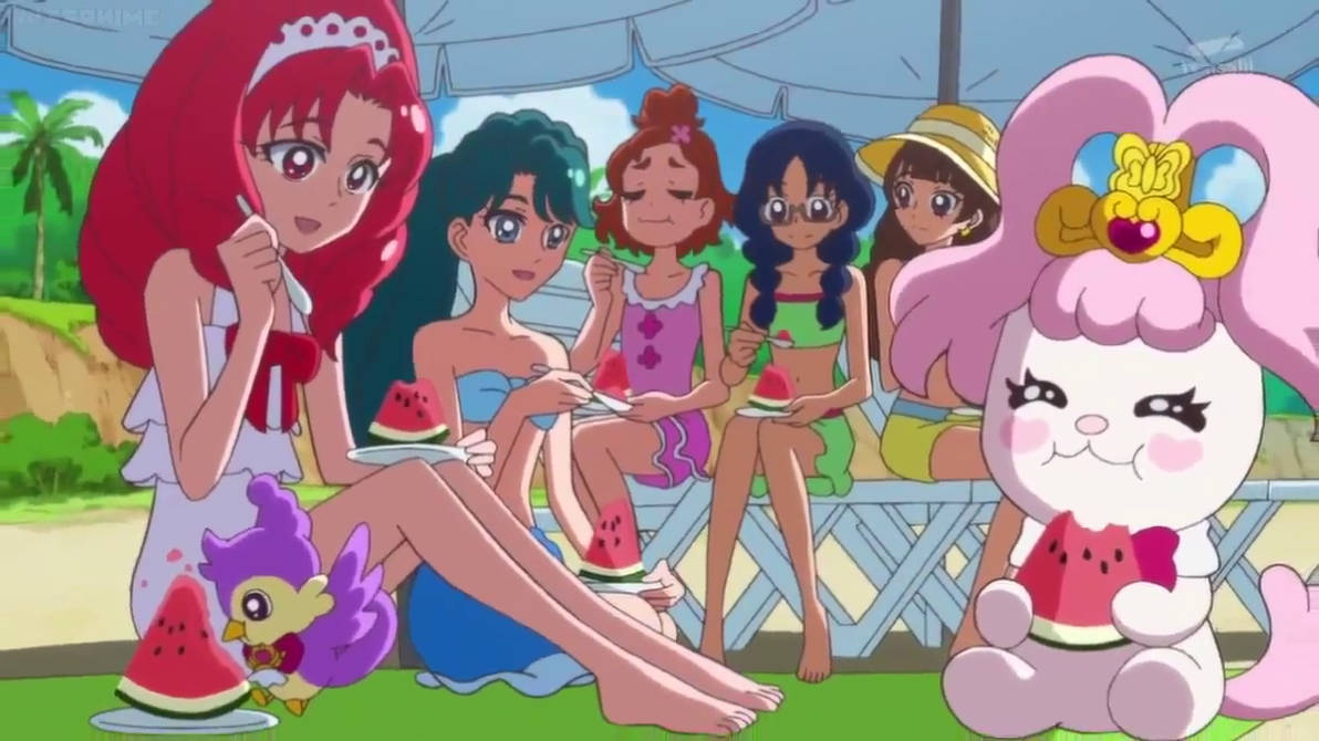 Go Princess Precure Summer Fun By Custom91 On Deviantart