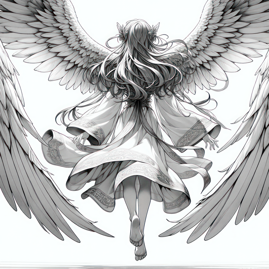 Majestic Barefoot Angel By Hofit Mil On Deviantart