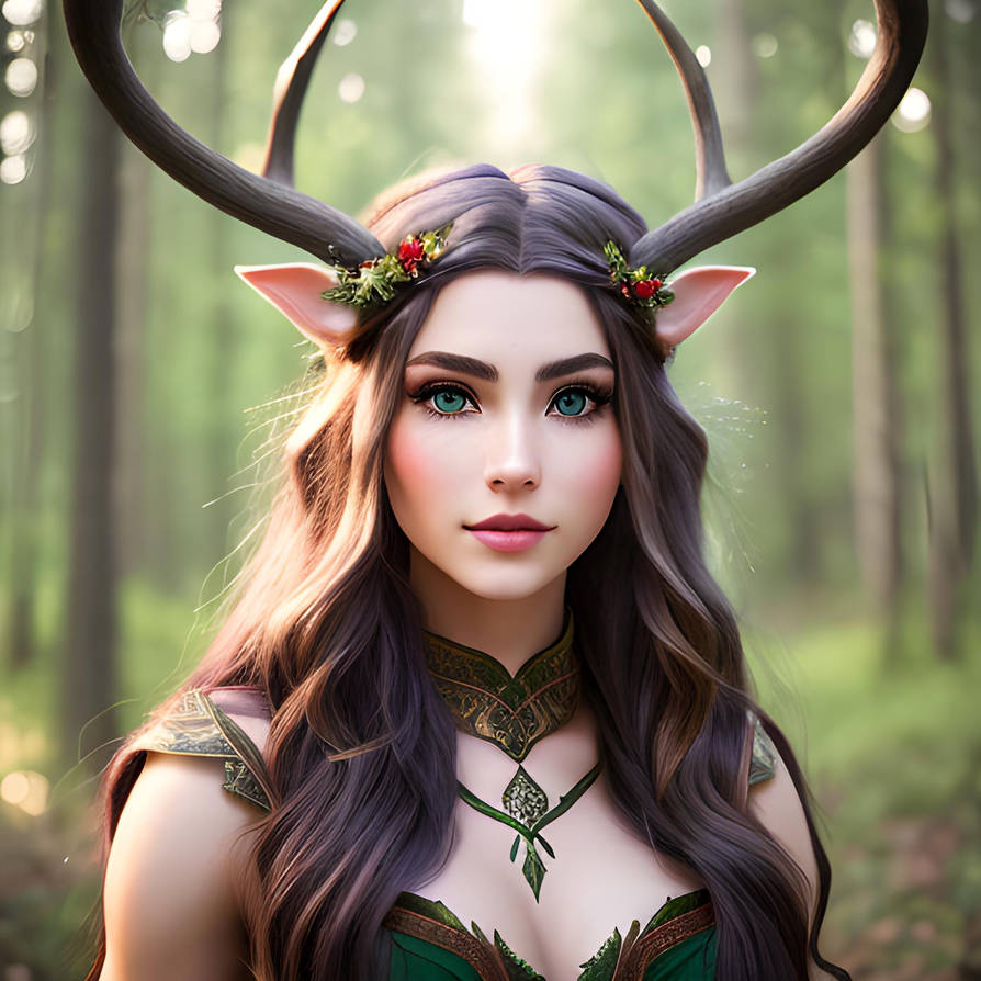 Elf Druid By Kha0swolf On Deviantart