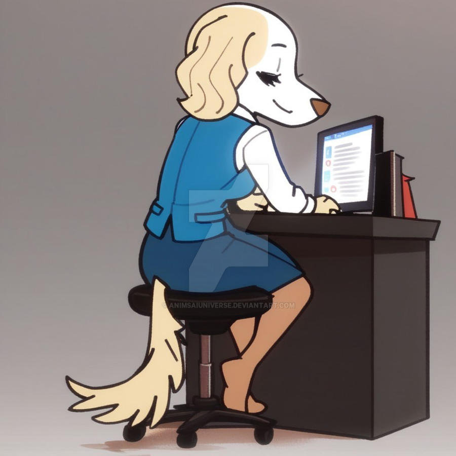 Inui From Aggretsuko By Animsaiuniverse On Deviantart