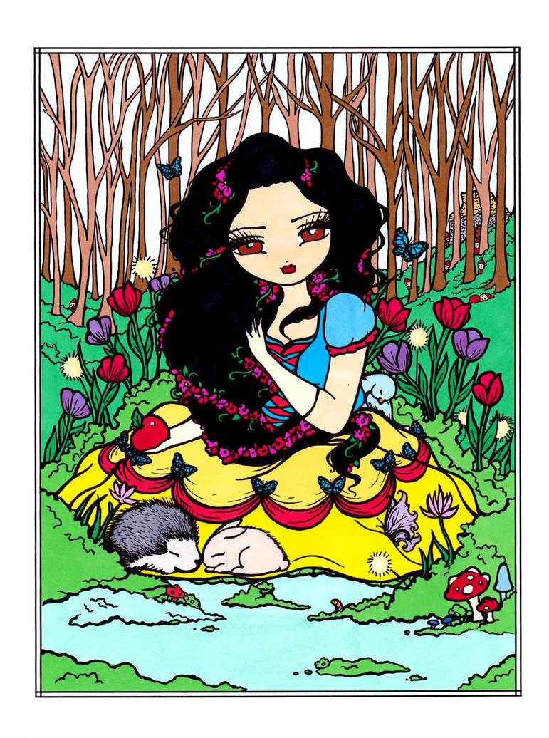 Snow White Colored By Maiko Girl On Deviantart