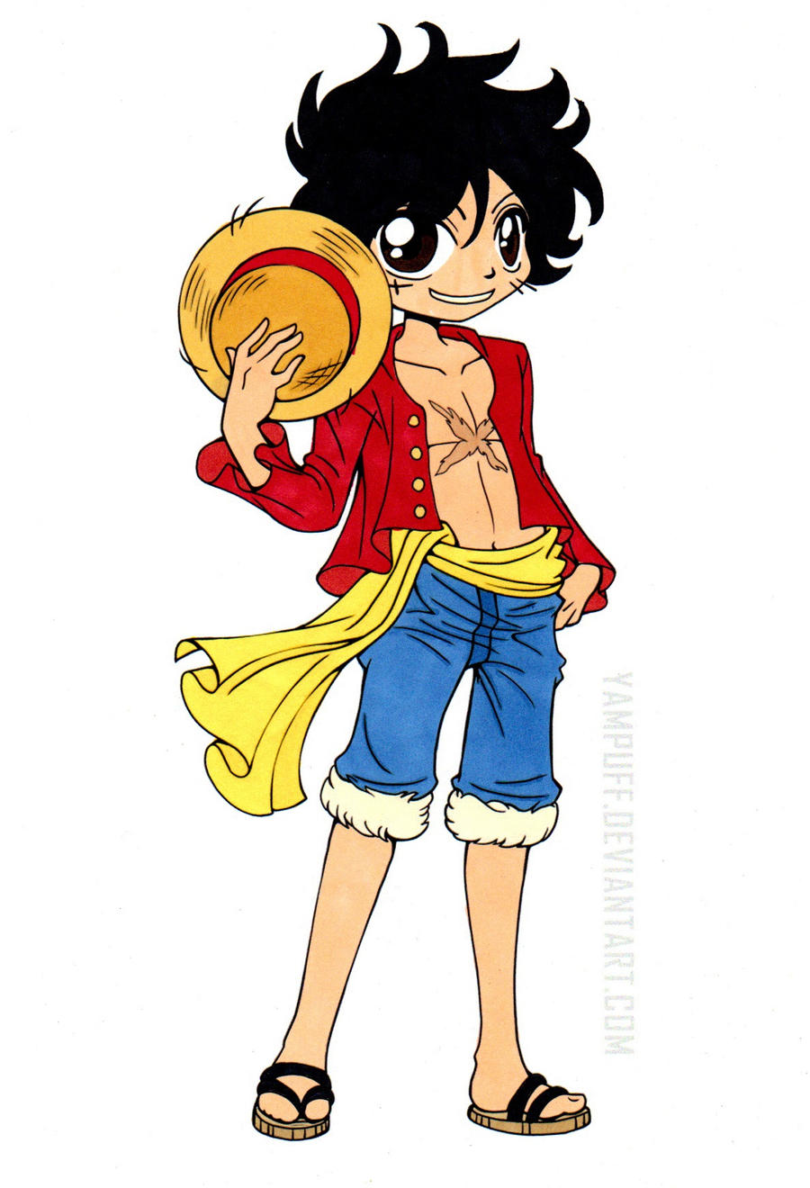 Luffy Colored By Maiko Girl On Deviantart