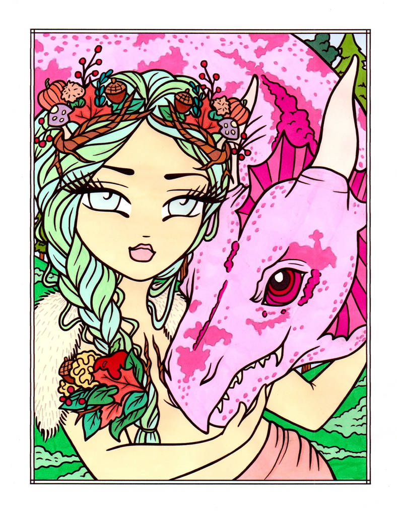 Ellas Dragon Colored By Maiko Girl On Deviantart