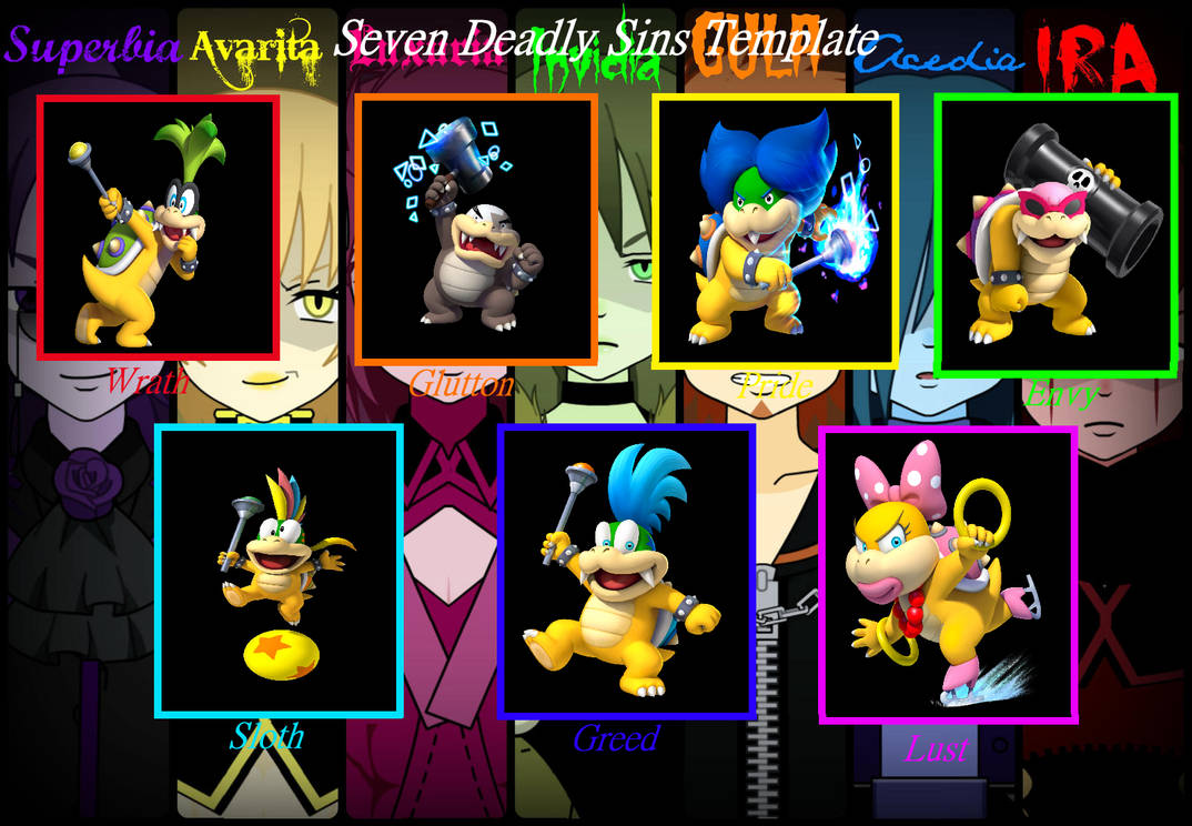 7 Deadly Koopalings By Lydiathecrystalgem On Deviantart