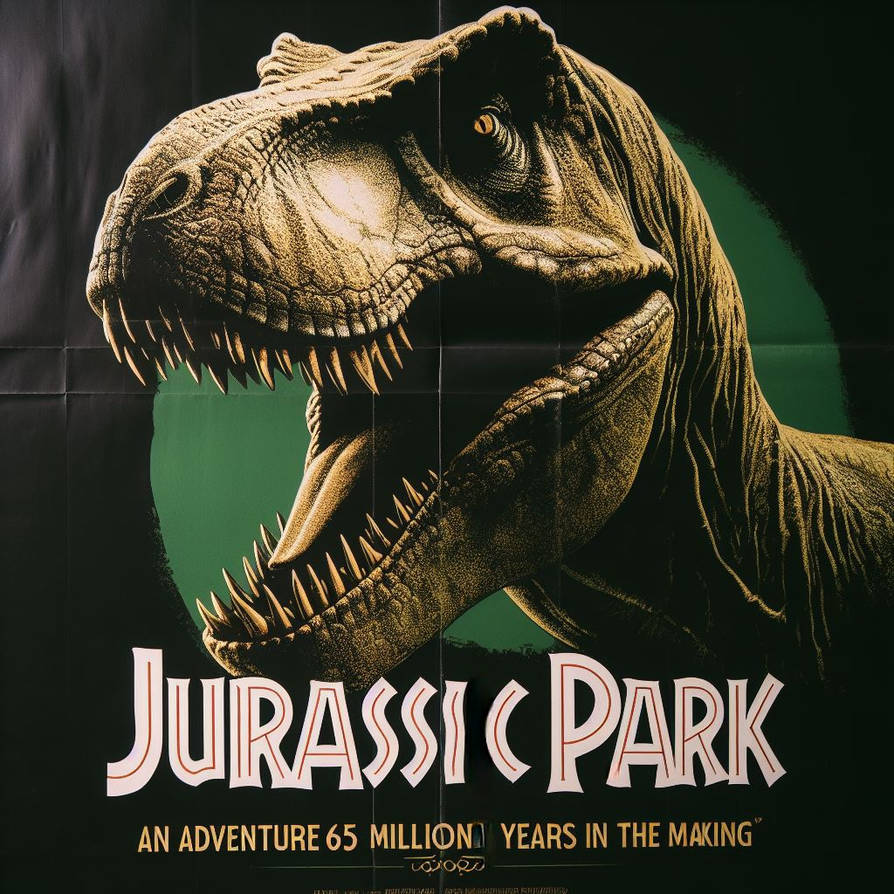 Jurassic Park Poster 1993 Style 2 By Prehistoricpark96 On Deviantart