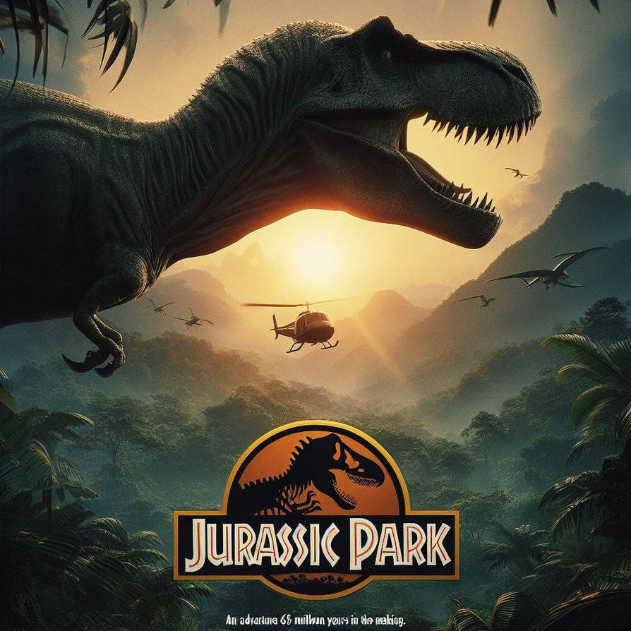 Jurassic Park Hq Poster By Prehistoricpark96 On Deviantart