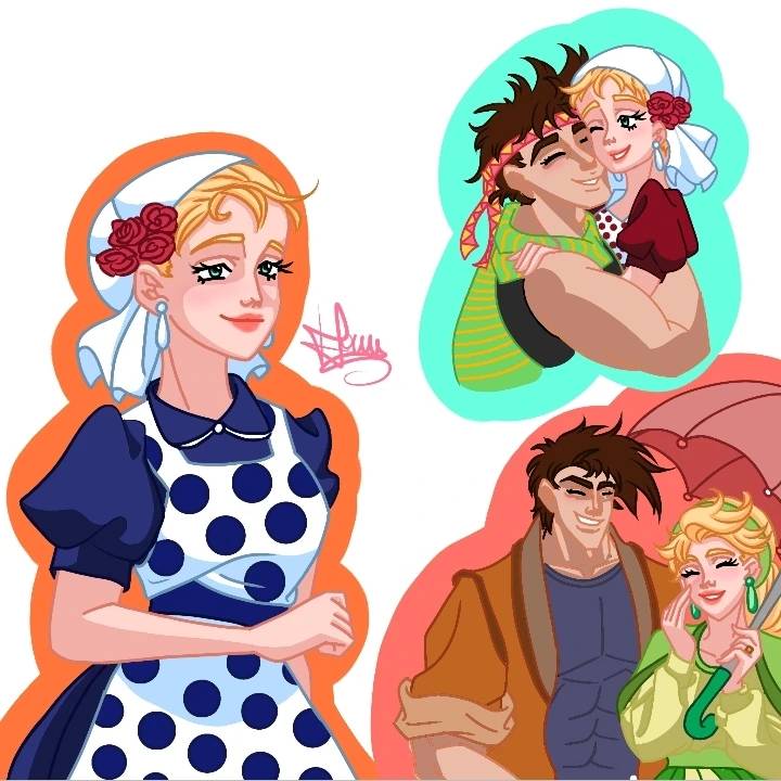 Suzie Q X Joseph Joestar By Scenichades15 On Deviantart