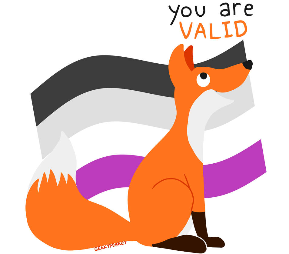 Asexual Pride Fox By Retroferret On Deviantart