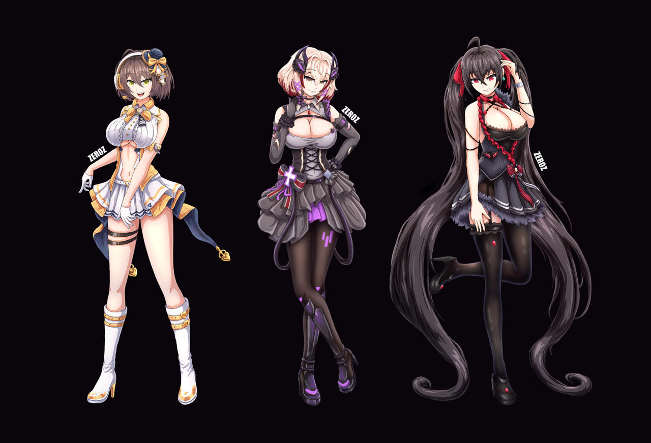Azur Lane Idols (Black Background) by ZerozVI on DeviantArt Azur Lane Idols (Black Background) by ZerozVI on DeviantArt