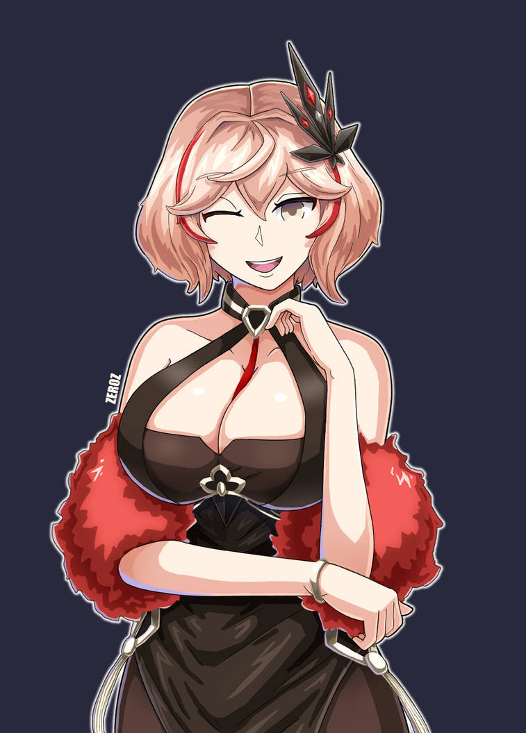 Roon Smiling from Azur Lane by ZerozVI on DeviantArt Roon Smiling from Azur Lane by ZerozVI on DeviantArt