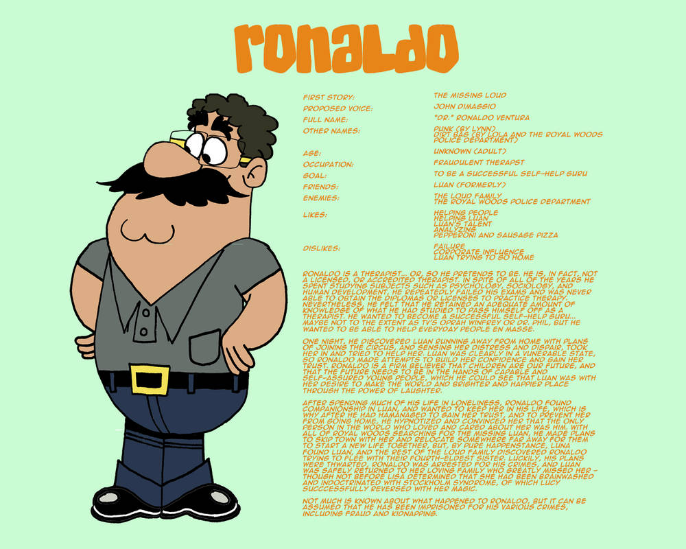 Loud House Oc Character Profile Ronaldo Ventura By Yoursavinggracehere