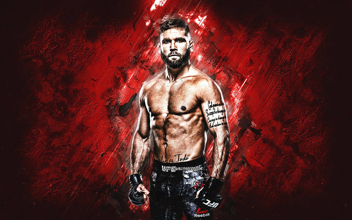 Jeremy Stephens Ufc American Fighter Portrait Red By Christiancaron54