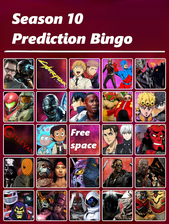 Death Battle Season 10 Bingo by Ssundpool on DeviantArt Death Battle Season 10 Bingo by Ssundpool on DeviantArt
