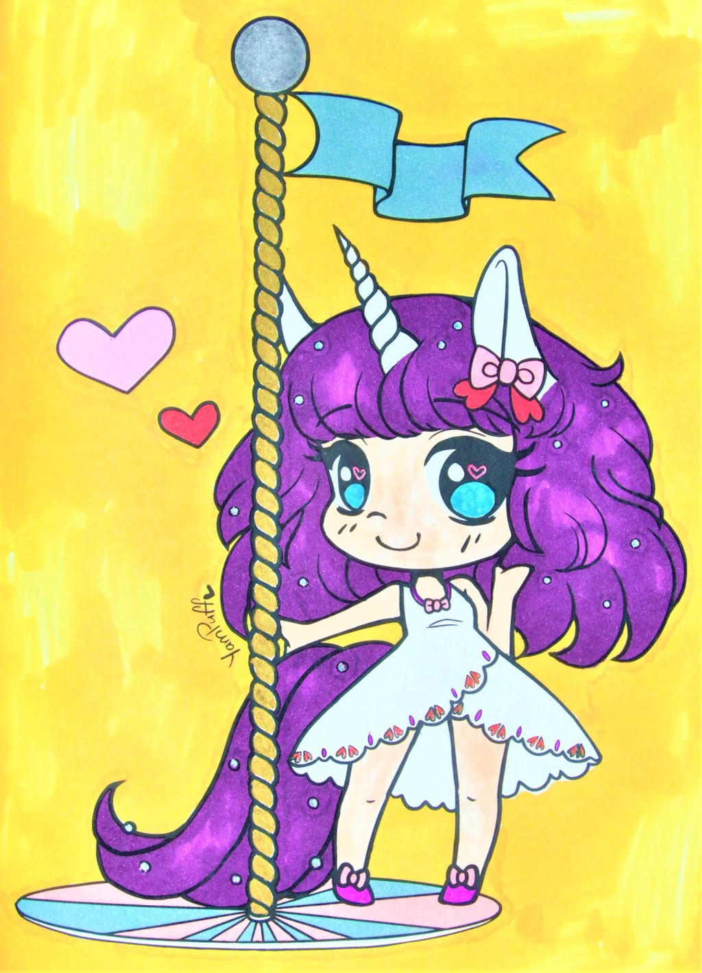 Unicorn Girl By Mr Pink Rose On Deviantart