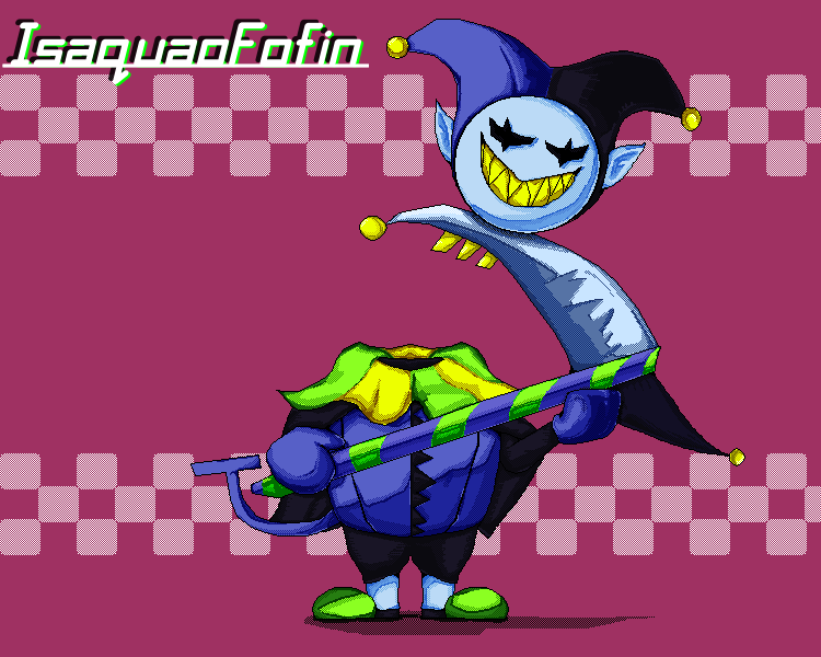Deltarune Jevil Pixel Art By Isaquaofofin On Deviantart