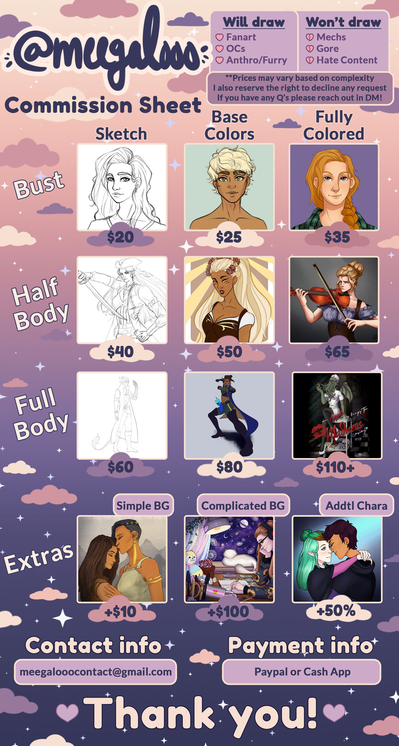 Commission Info By Meegalooo On Deviantart