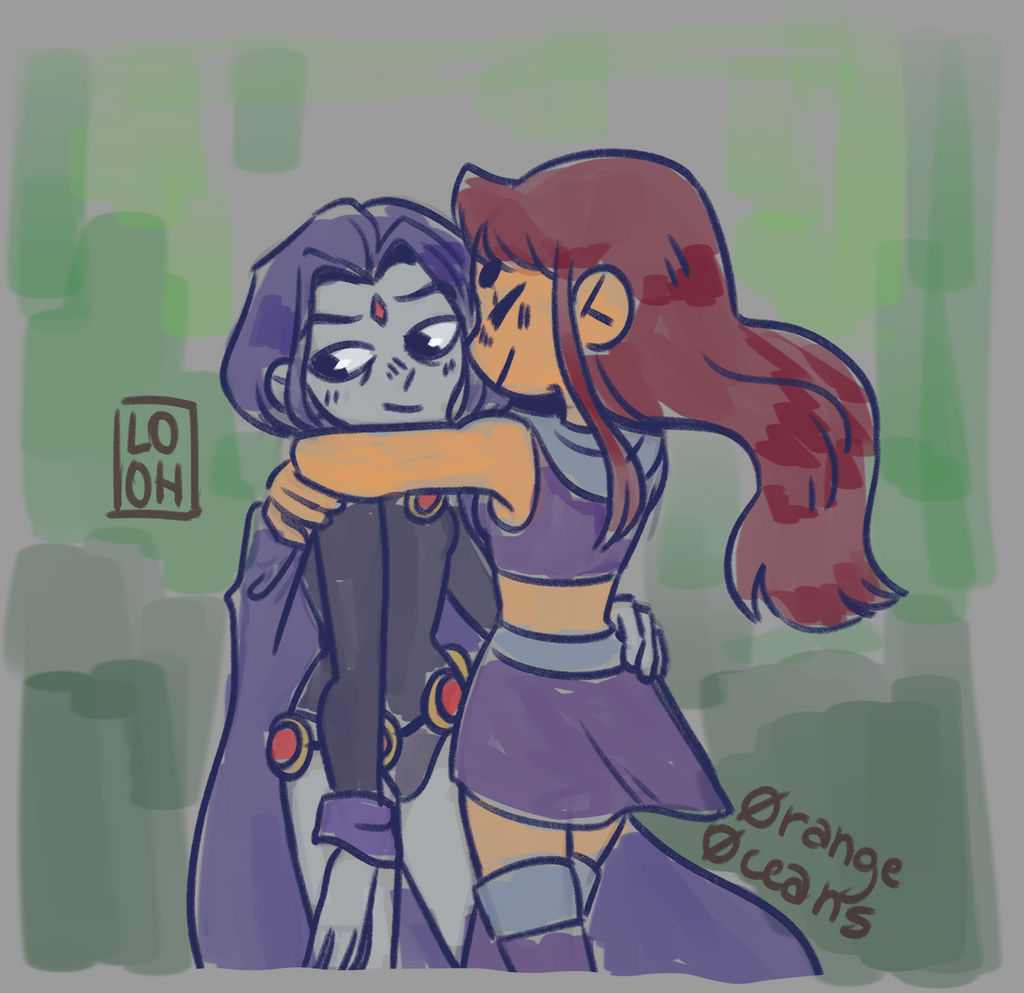 Raven And Starfire By Loohconrado On Deviantart
