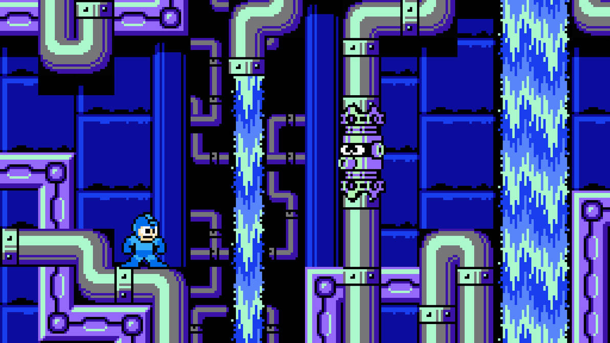 Mega Man Level Design 1 Remade By Darkatomsarts On Deviantart