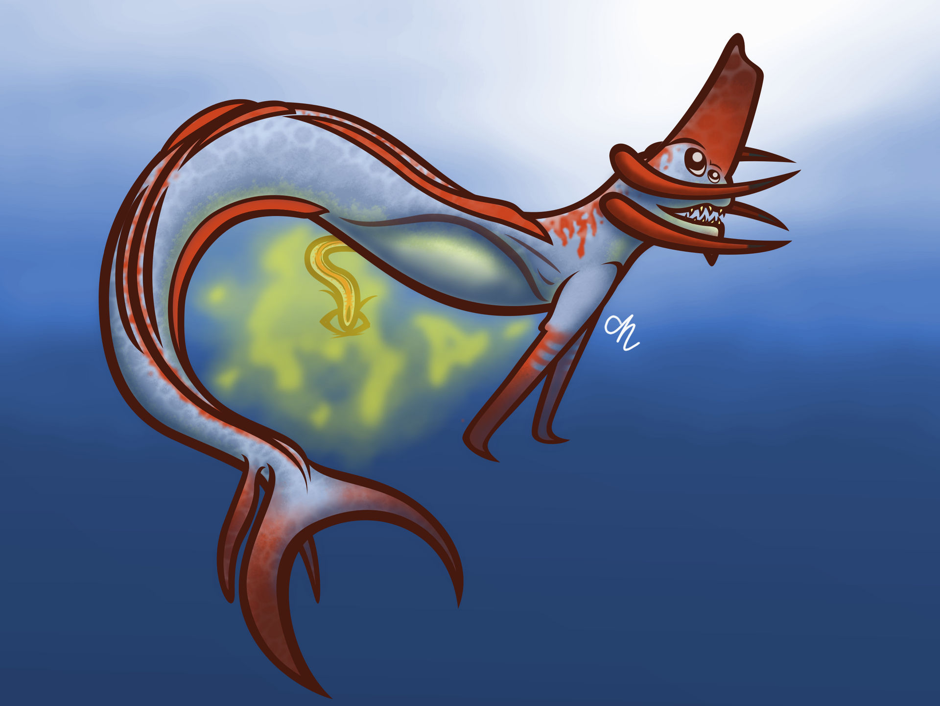 Subnautica Reaper Leviathan Fan Art