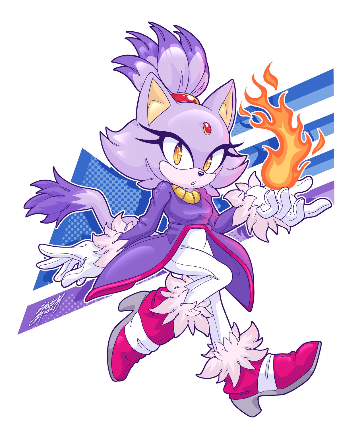 Blaze The Cat By Sketchytodd On Deviantart
