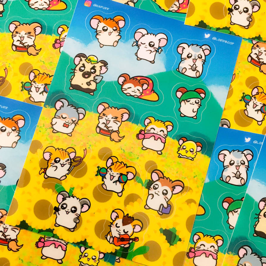 Hamtaro Sticker Page By Lordboop On Deviantart