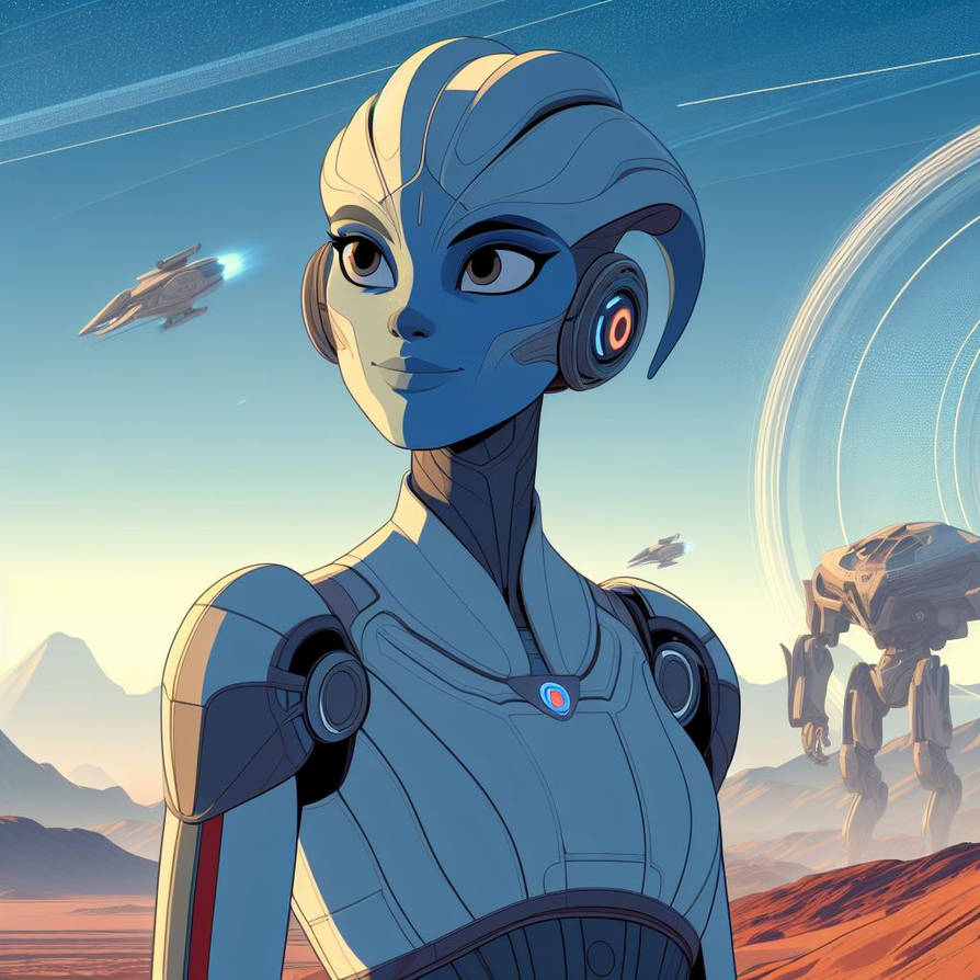 2d Disney Animation Style Of A Mass Effect Asari By Rtxrkibi On Deviantart