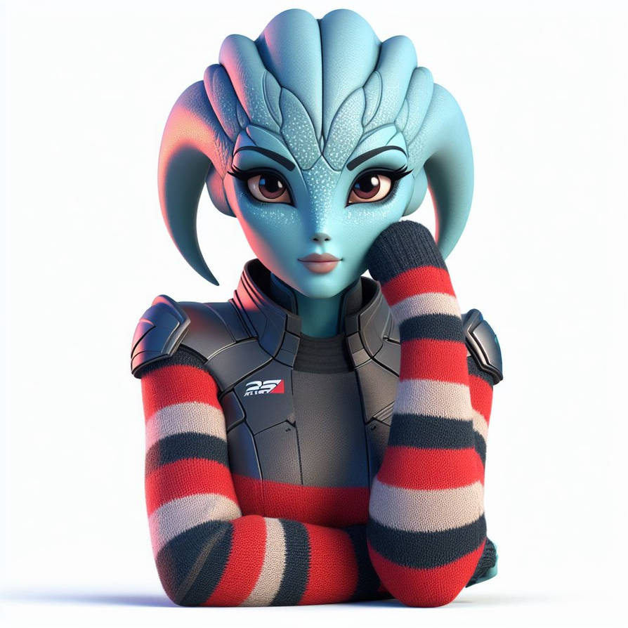 Mass Effect Asari With Disney 3d Animation Style By Rtxrkibi On Deviantart