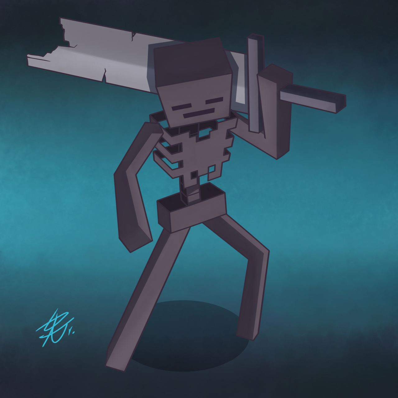 April Mobs Month Day 26 Wither Skeleton By Lucianoromanjr On Deviantart