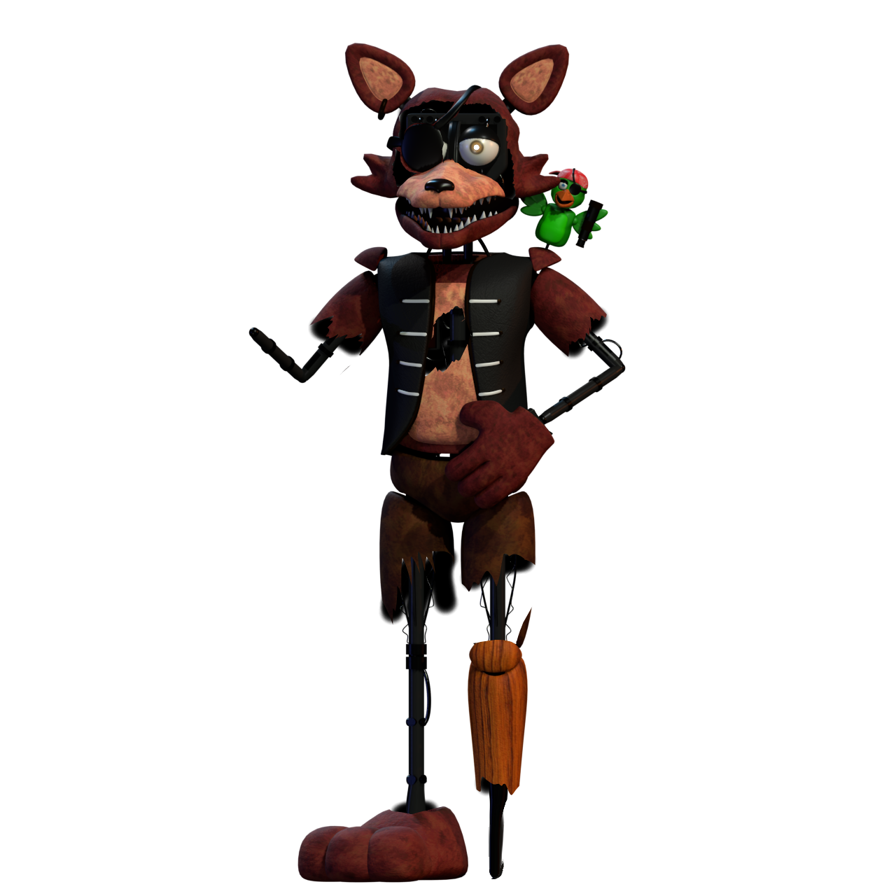 Withered stylized foxy by JoshsGames on DeviantArt Withered stylized foxy by JoshsGames on DeviantArt