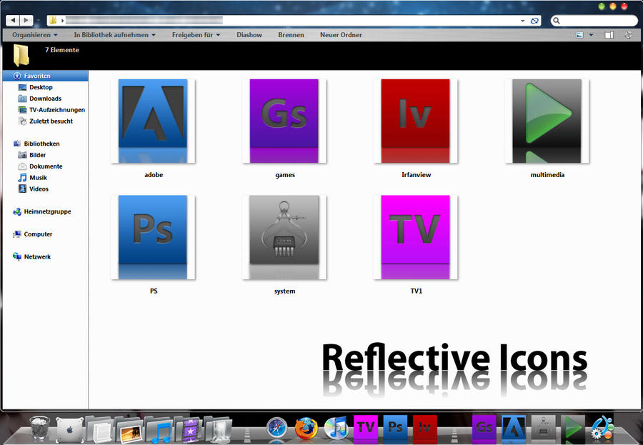 Reflective icons by ChrisUnger on DeviantArt Reflective icons by ChrisUnger on DeviantArt