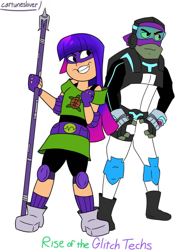 Rottmnt Glitch Techs Crossover Purple Power By Cartuneslover16 On