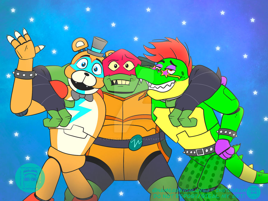 Rottmnt X Fnafsb Way To Go Turtle Star By Cartuneslover16 On Deviantart