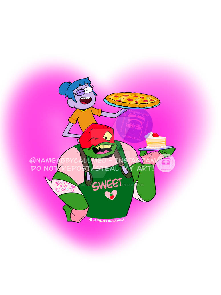 Rottmnt X Bcg Sato Hamato Cafe Pals By Cartuneslover16 On Deviantart