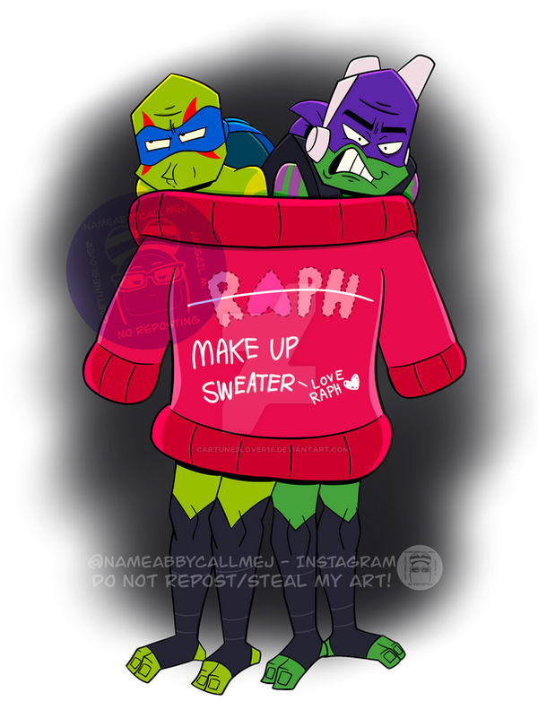 Rottmnt Disaster Twins Make Up Sweater Sticker By Cartuneslover16 On