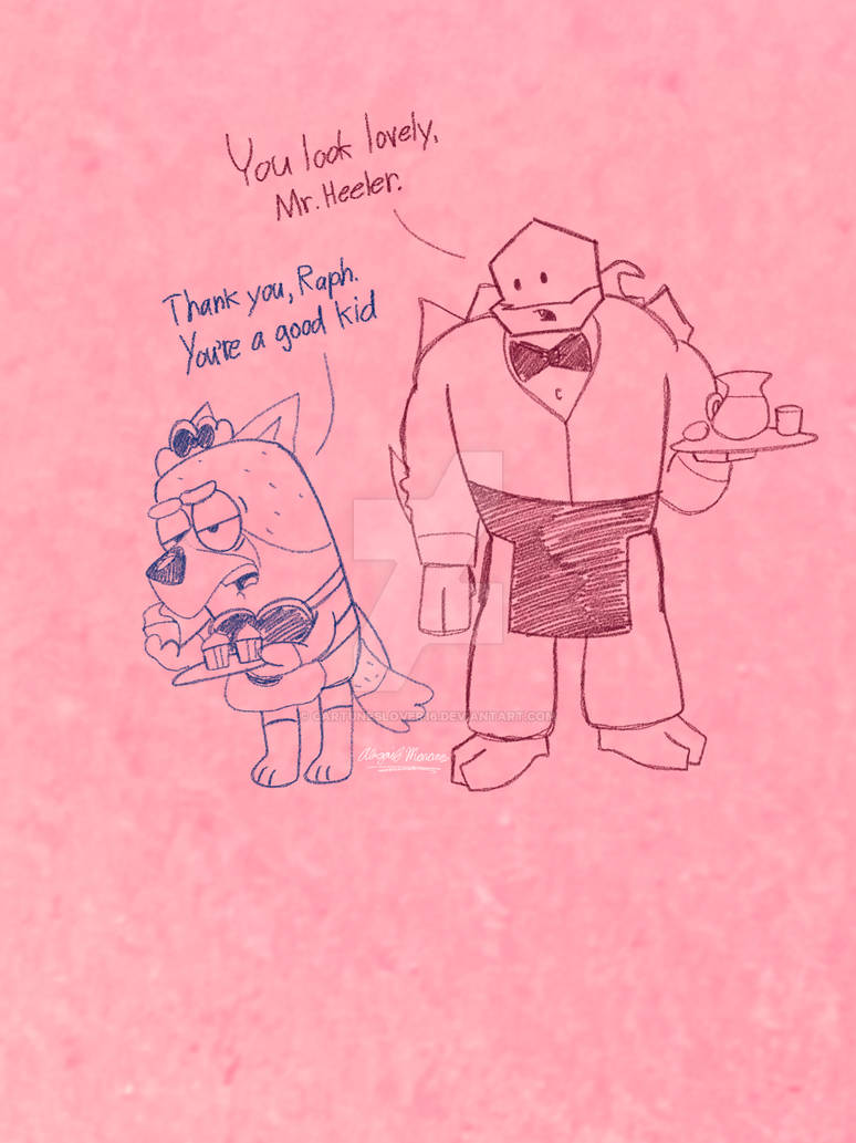 Maid Bandit Heeler And Server Raph By Cartuneslover16 On Deviantart