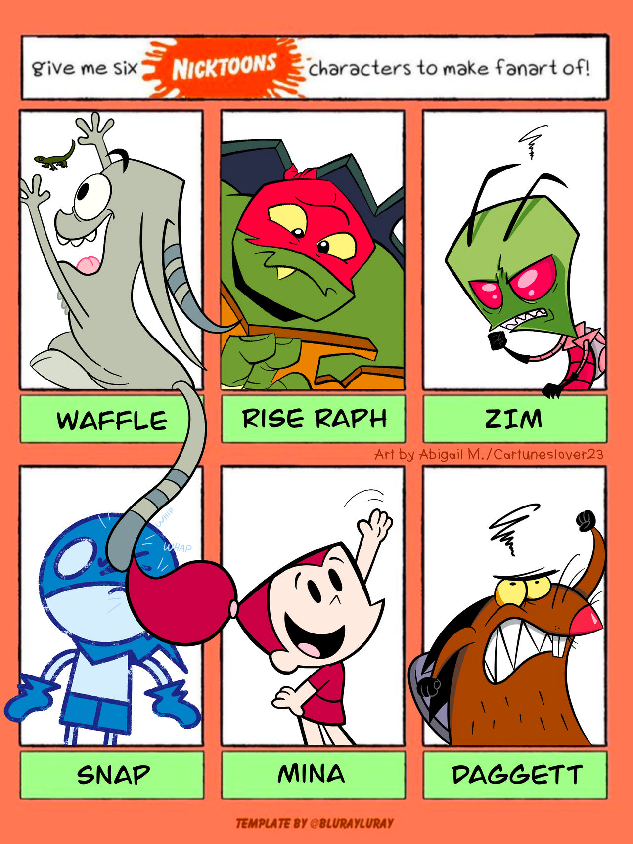 My 6 Nicktoons Including The Best Raph By Cartuneslover16 On Deviantart