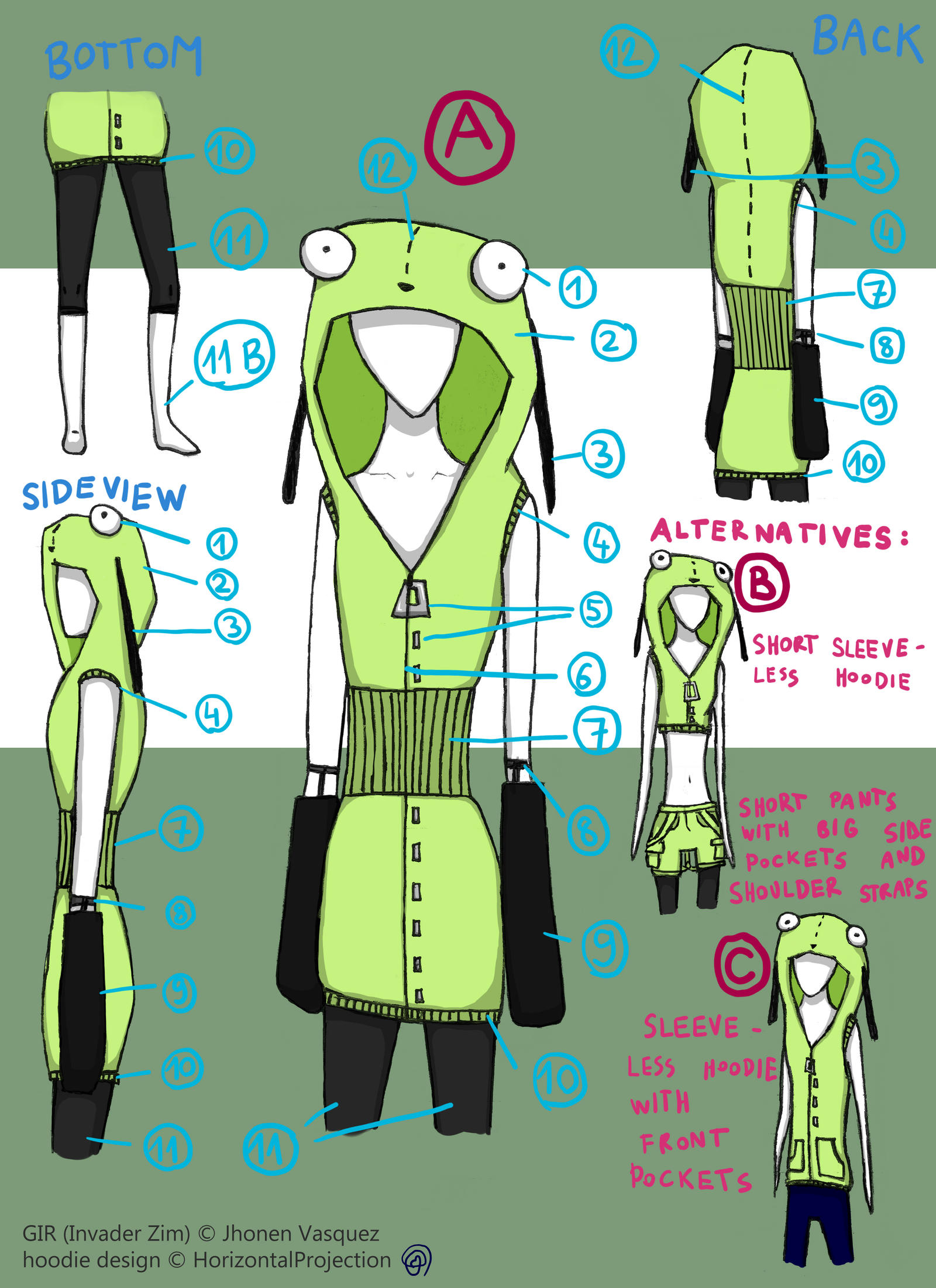 Gir Female Hoodie Design By Horizontalprojection On Deviantart