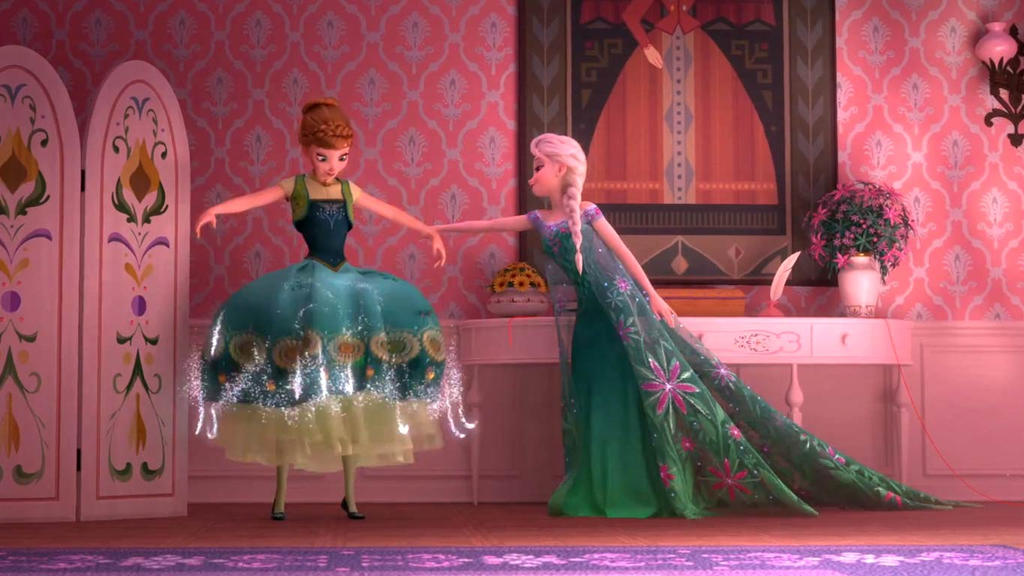 Frozen Fever Anna And Elsas New Dress Wallpapers H By Justingochioco On