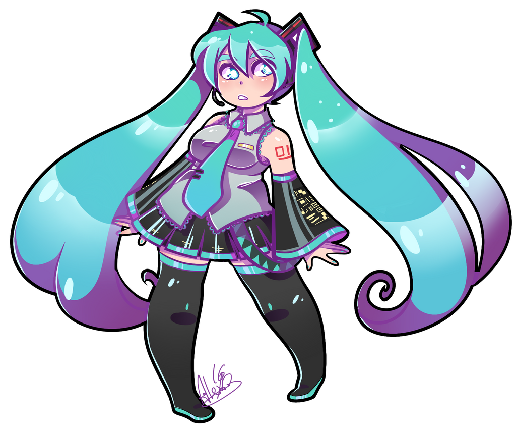 Chubby Miku By Jokerplus On Deviantart