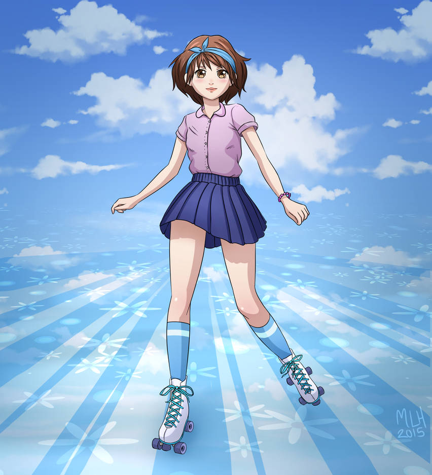 Rollerskater Girl By Kombucha27 On Deviantart