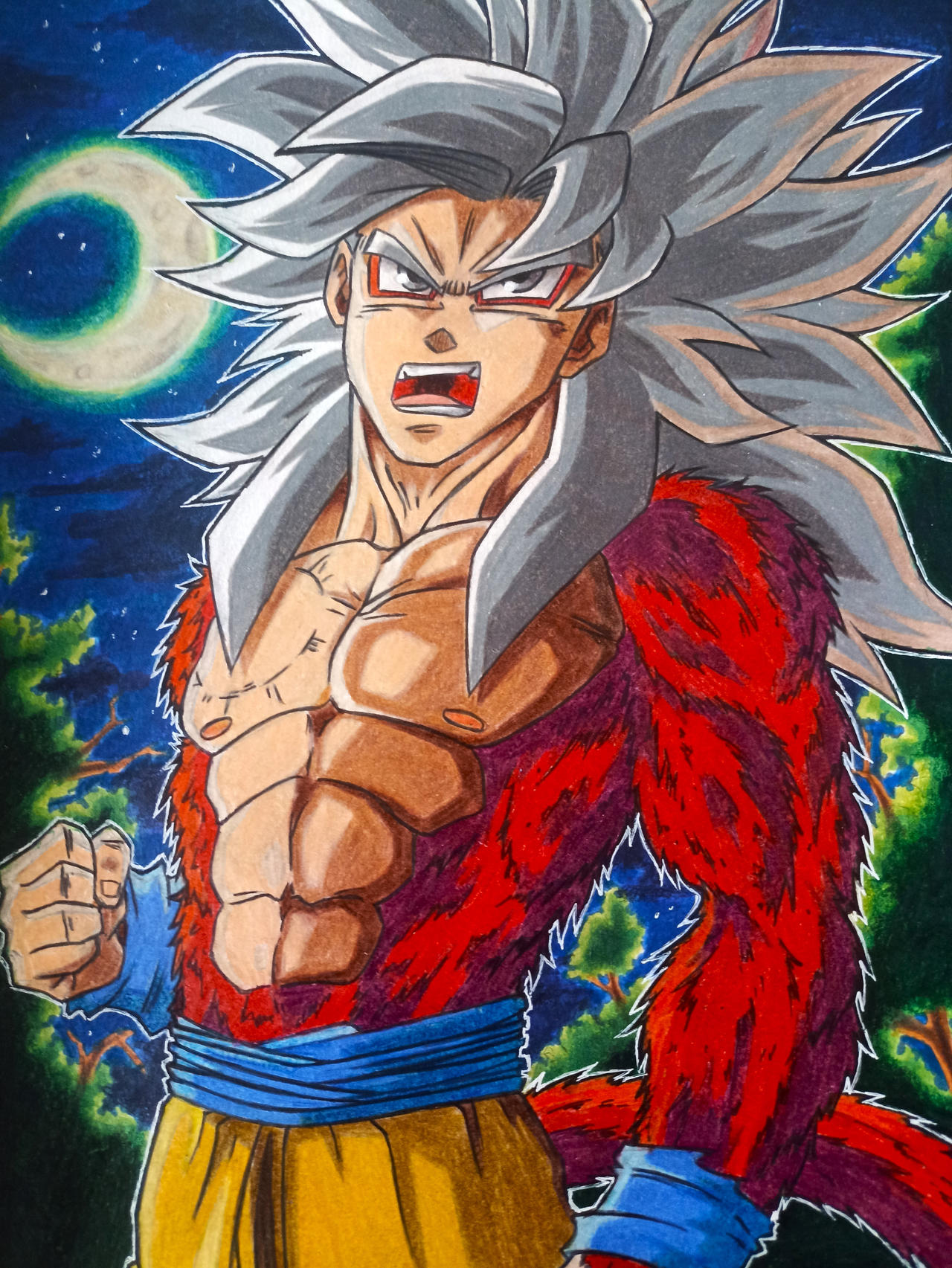 Goku Ssj4 Ultra Instinct By Zeriffth On Deviantart
