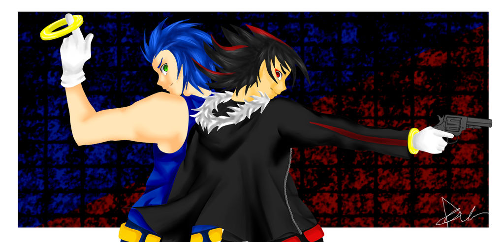Sonic And Shadow By Dabunno On Deviantart