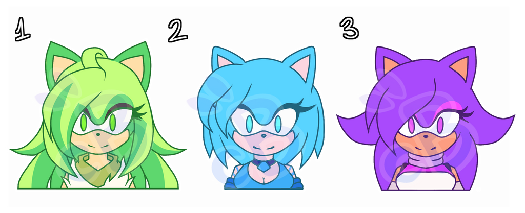 Open 23 Sonic Headshot Adopts By Dabunno On Deviantart