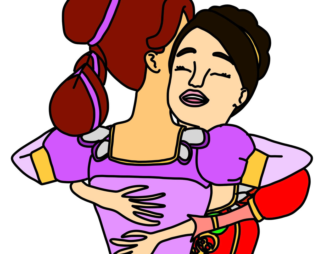Ashlyn And Blair Giving Each Other A Big Hug By Thomascarr0806 On