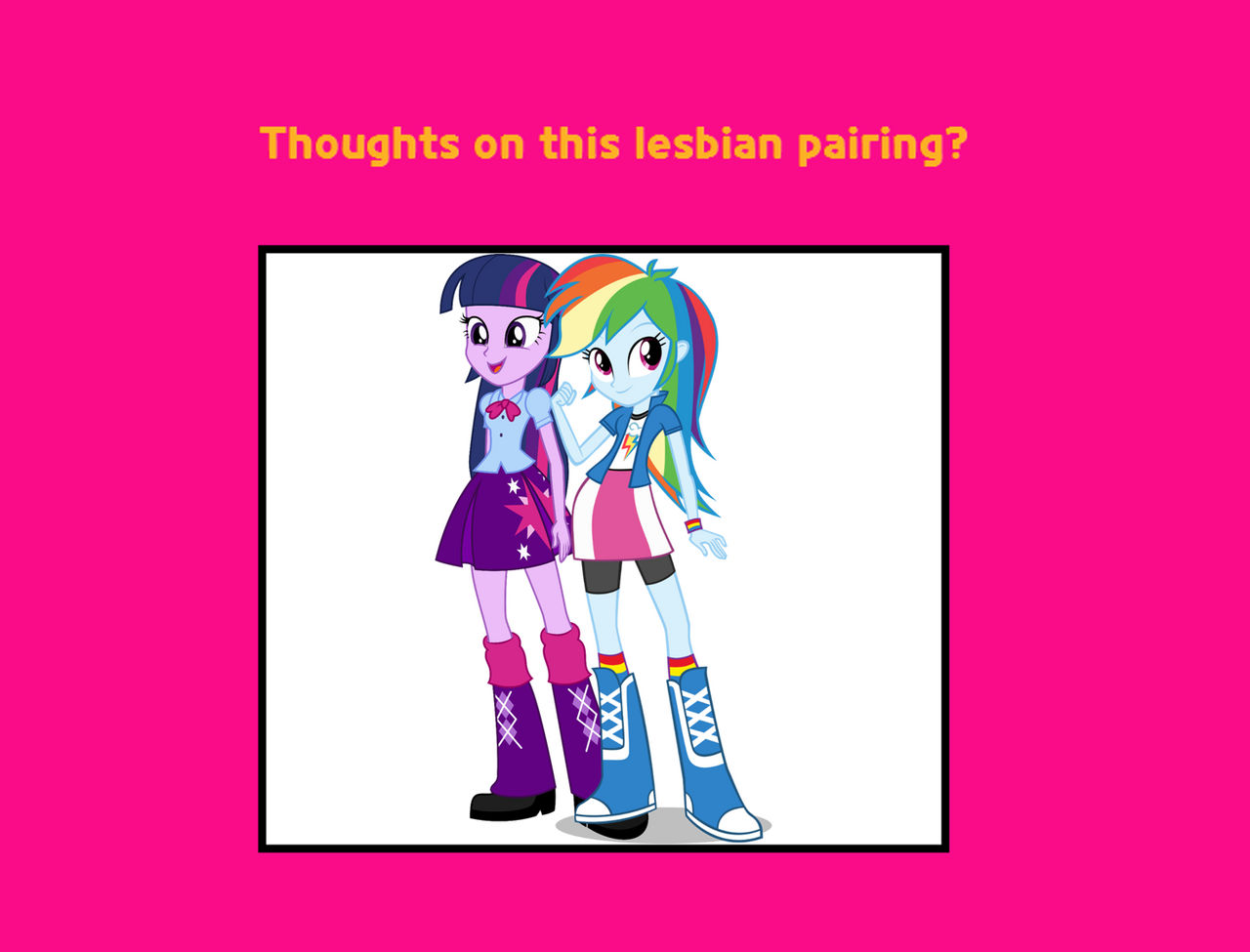 Thoughts On Twilight And Rainbow As A Lesbian Pair By Thomascarr0806 On