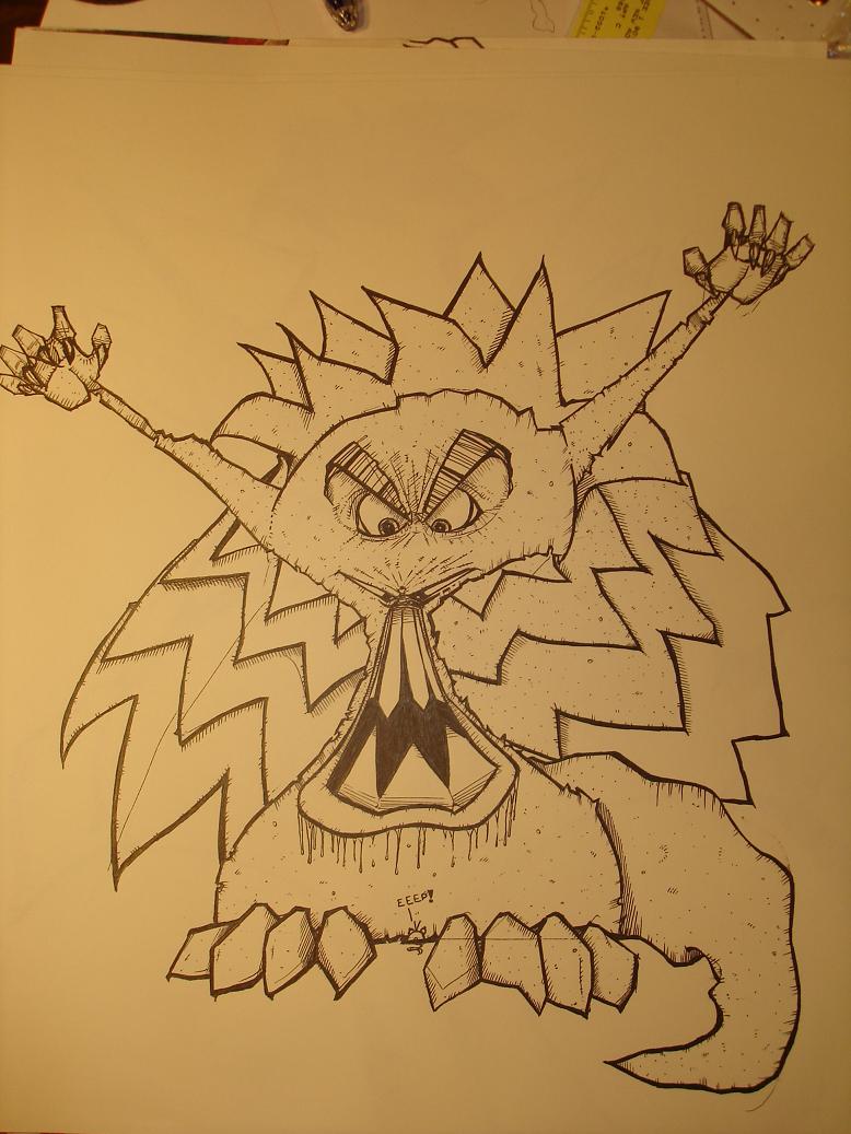 Puffy Monster by JoshUsmani on DeviantArt