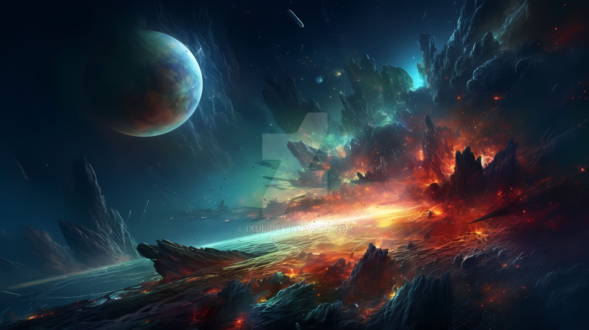 Colorful Space 13 Hd Wallpaper Background By Ixul On Deviantart