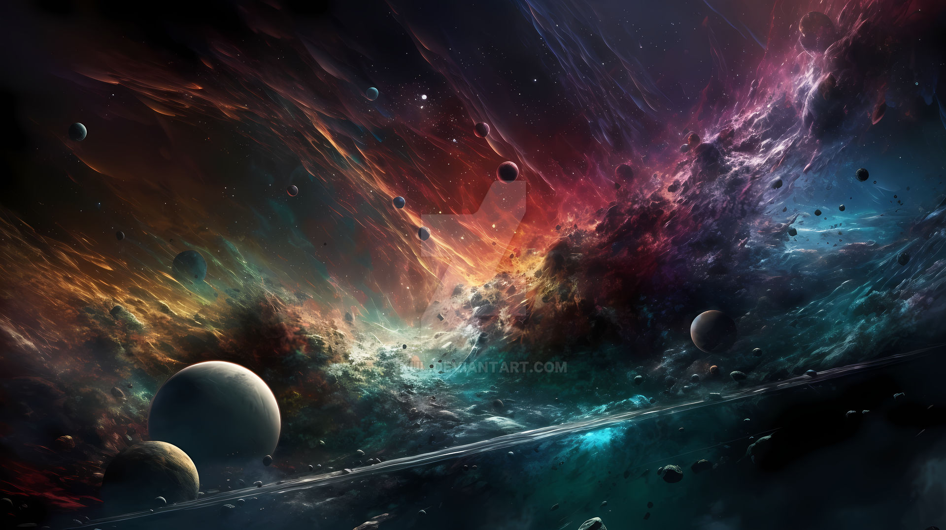 Colorful Space 16 Hd Wallpaper Background By Ixul On Deviantart