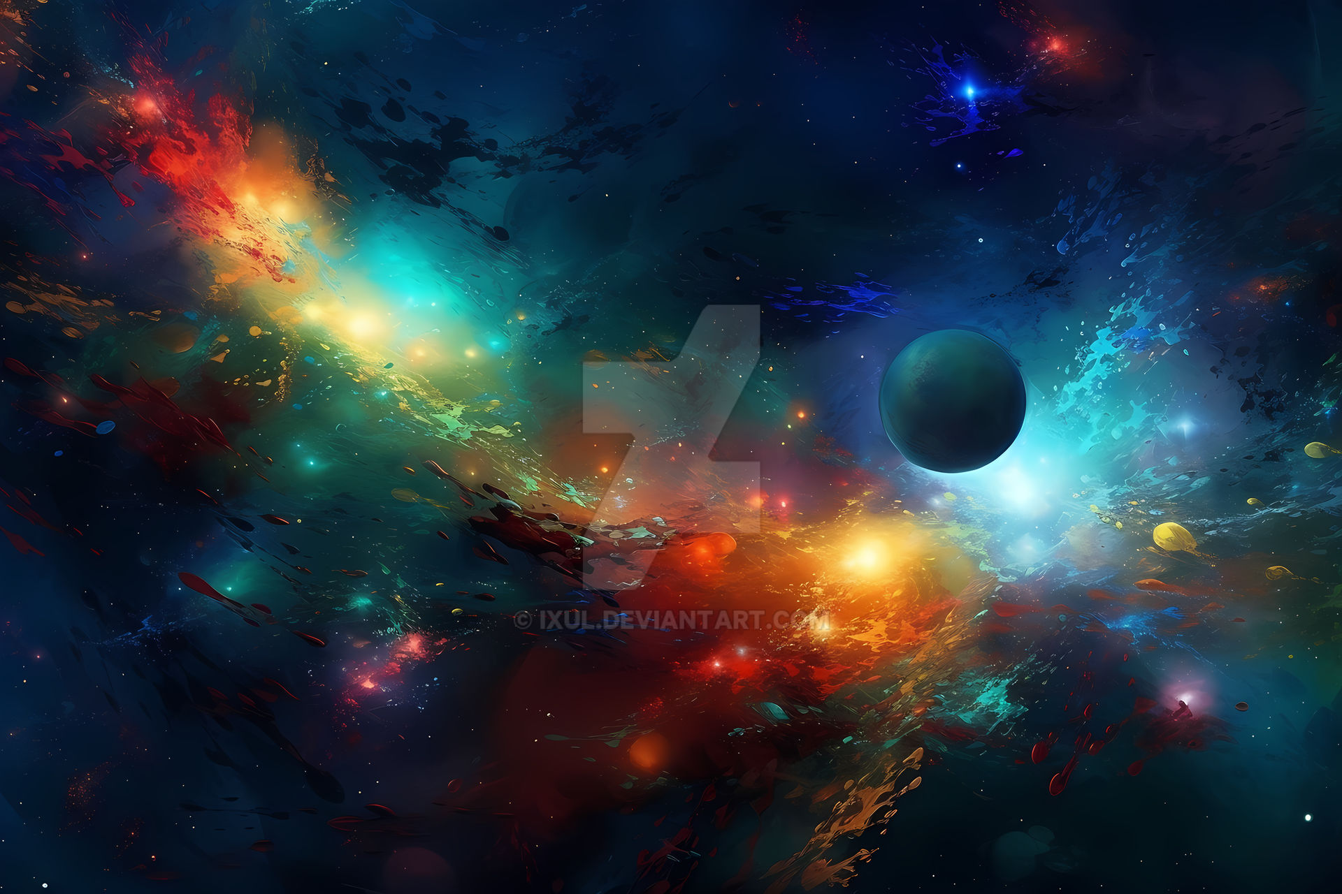 Colorful Space 26 Hd Wallpaper Background By Ixul On Deviantart